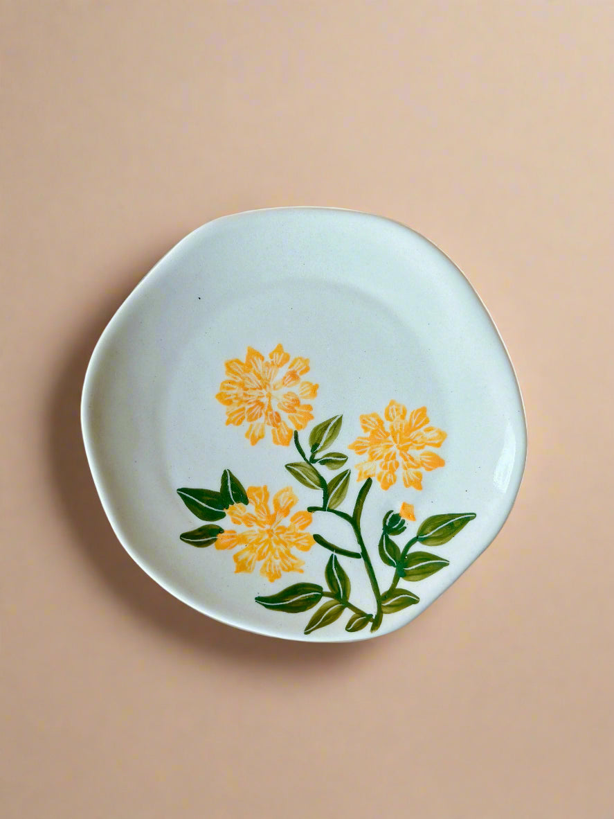 Marigold Snack Plate Set of 2 (Pre Order- 25th April Dispatch)