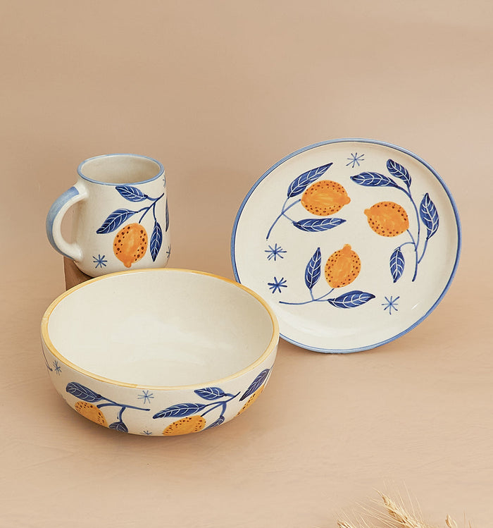 Delicious Italian Lemon Summer Breakfast Set